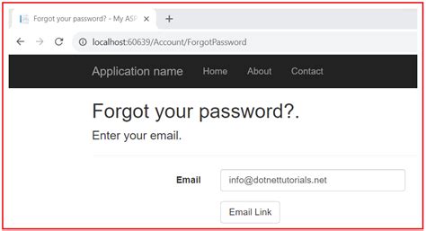 How To Implement Forget Password Aspnet Identity Dot Net Tutorials