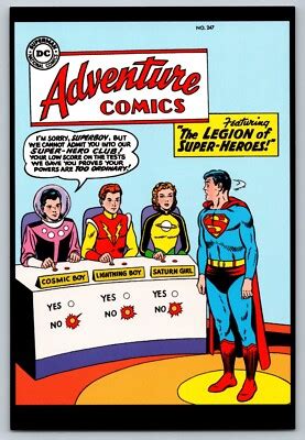 Adventure Comics No 247 Postcard First Appearance Of Legion Of Super