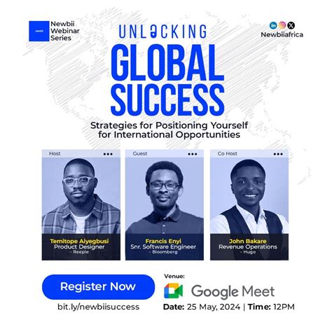 Newbii Africa On Linkedin Newbii Webinar Globalcareers Internationalopportunities
