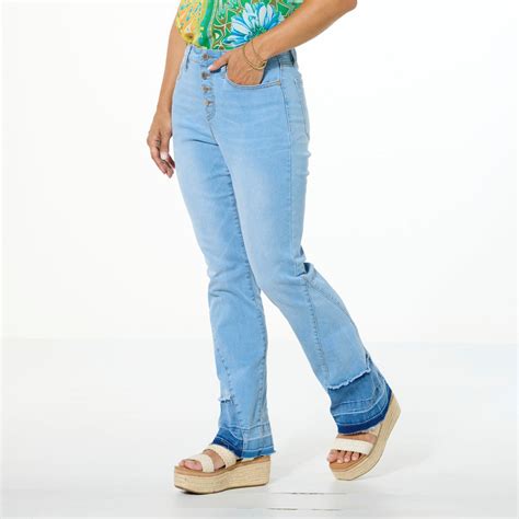 Dg2 By Diane Gilman New Classic Stretch Bootcut Jean With Side Panel Hsn