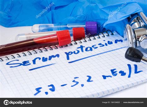 Potassium Serum Blood Basic Metabolic Test Laboratory Test Tubes Blood