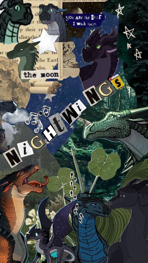 Wings Of Fire Nightwings Moon Dragons Collage