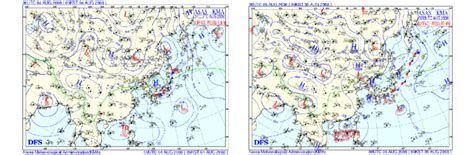 Surface Synoptic Charts Provided By Korea Meteorological Administration
