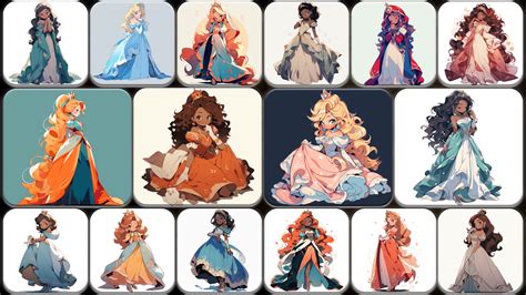 Artstation 200 Anime Princess Full Body Reference Pack 4k V 1