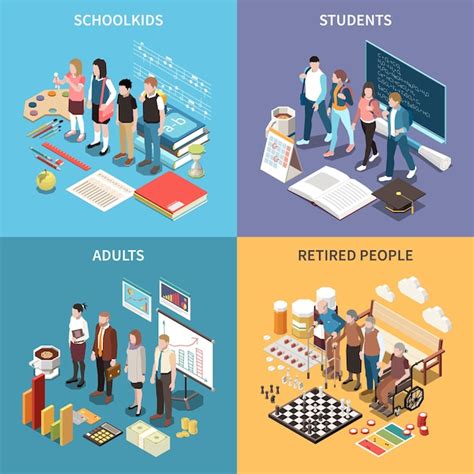 Age Isometric Vectors And Illustrations For Free Download