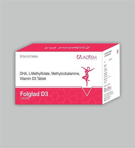 Dha L Methylfolate Methylcobalamine Vitamin D3 Tablet At ₹ 190 Box