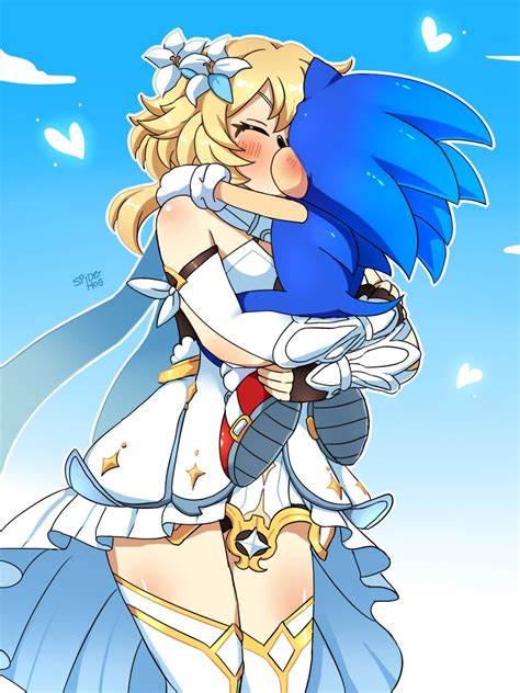 Lumine Sonic The Hedgehog And Yuuki Aoi Genshin Impact And 2 More