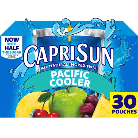 Capri Sun Pacific Cooler Mixed Fruit Juice Box Pouches 30 Ct Box 6 Fl