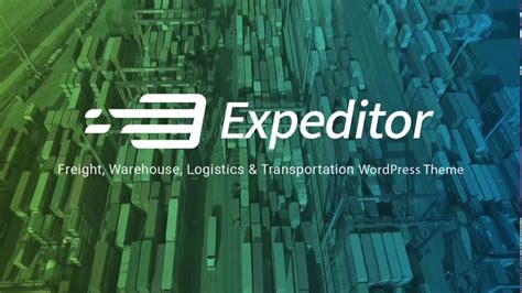Expeditor Wordpress Theme Demo Installation Youtube