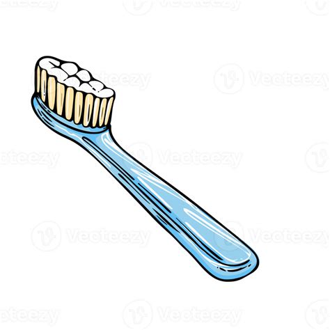 Toothbrush Cartoon Flat Color 44767034 Png