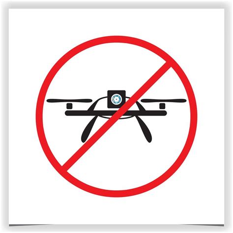 Warning Prohibited From Flying Drones Design 22146175 Vector Art At