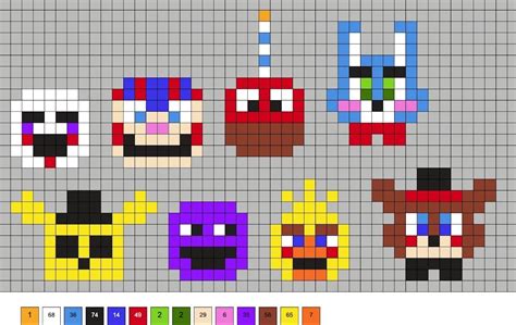 Fnaf Perler Beads Five Nights At Freddys Diy Candy