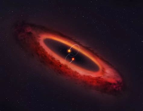 Bizarre Double Star System Flipped Its Planetary Disk On Its Side