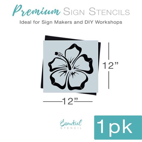 Hibiscus Stencil