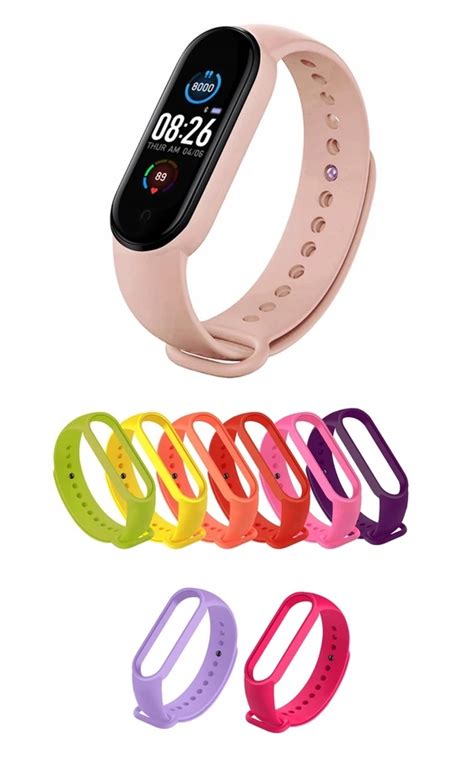 Купить XIAOMI MI BAND 7 PLUS НАБОР ИЗ 7 РЕСПУБЛЕЙ ЦВЕТОВОЙ ДИАПАЗОНЫ ...