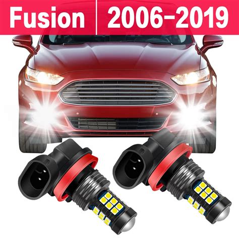 2x Car Led Fog Light Bulb For Ford Fusion 2006 2019 2010 2011 2012 2013