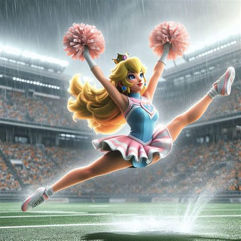 Princess Peach As Cheerleader 3 By Groovy Denzel On Deviantart
