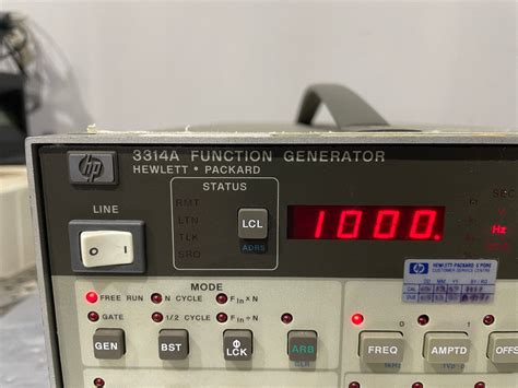 Hewlett Packard Hp 3314a Function Generator Novus Ferro Pte Ltd