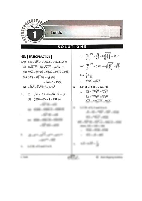 Solution Bma Math Class 9 Solution Standard Ix Iit Jee Foundation And Olympiad Explorer