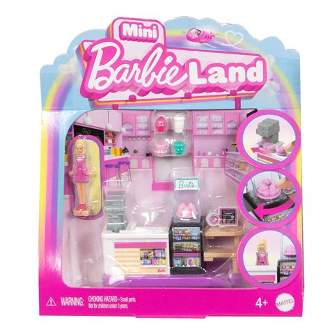 Barbie Mini Barbieland Collectible Bakery Playset 15 Inch Doll