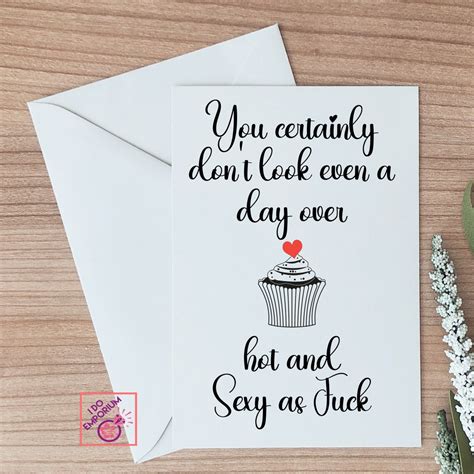 Naughty Birthday Card Sexy Adult Card Card For Husband For Wife