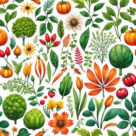 Captivating Hand Painted Permaculture Design Stock Illustrations 1
