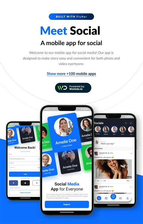 Social Flutter App Template Flutter 2 0 Code Market