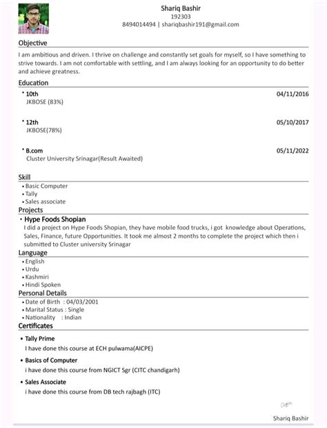 Hi Everyone This Is Shariq Bashir From Jandk I Have Done Recently