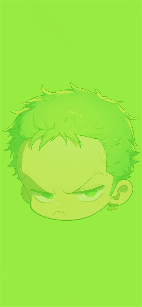 Zoro Chibi Head Wallpapers Cute Anime Wallpapers For Iphone