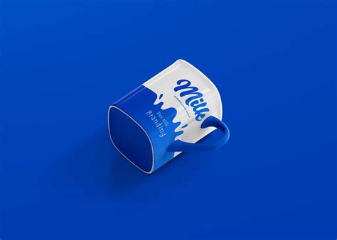 Free Square Coffee Mug Mockup