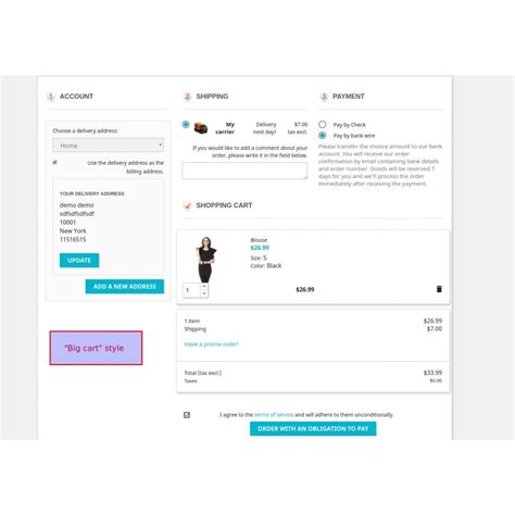 Responsive One Step Checkout One Page Checkout