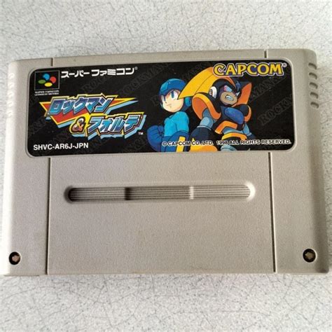 Nintendo Super Famicom Rockman And Forte Mega Man Sfc Snes Game Cassette