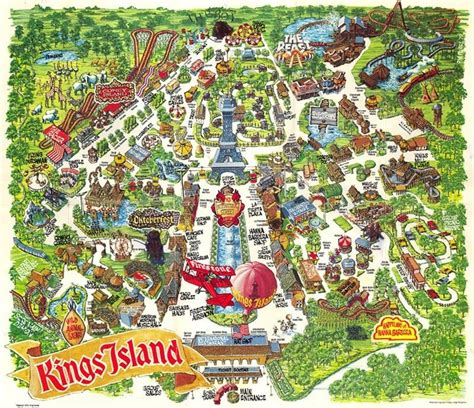 Gallery Maps Of Kings Island Over The Years Artofit