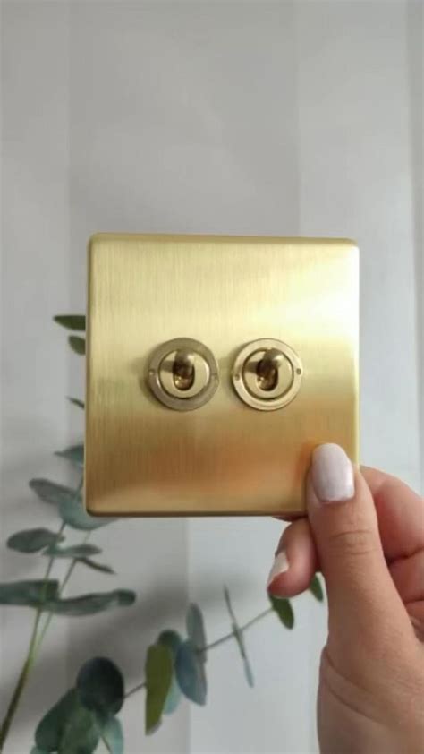 Toggle Light Switches Brushed Brass Bronze Brushed Chrome Toggle Light Switch Light
