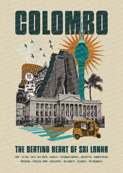 Sri Lanka Colombo Posters Shallwecactus
