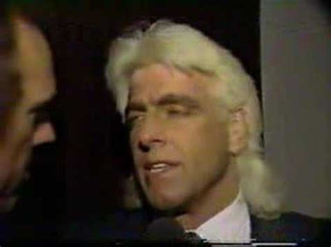 Rare Ric Flair Pre War Games Nbc Interview Youtube