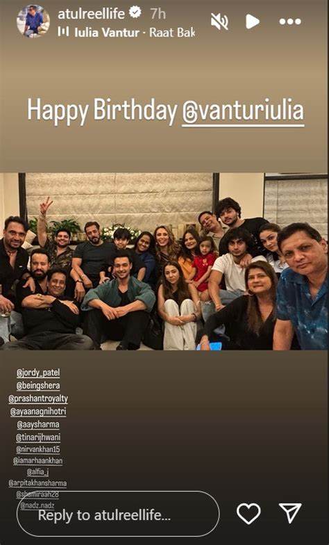 Salman Khan Celebrates Rumoured Gf Lulia Vanturs Birthday With His