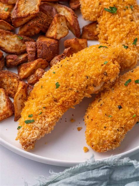 Baked Panko Chicken Tenders Easy And Crispy Cookin With Mima