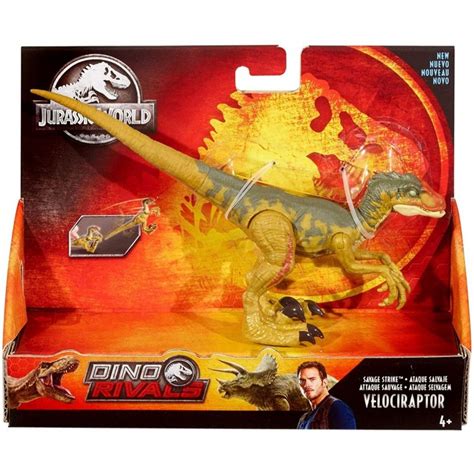 Ataque Velociraptor Mattel Jurassic World Attack Pack Herrerasaurus 1