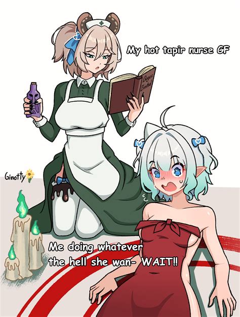 Mint Fantome And Nimi Nightmare Indie Virtual Youtuber Drawn By