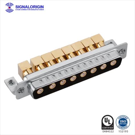 8w8 D Sub Coaxial Connector Male Right Angle Type
