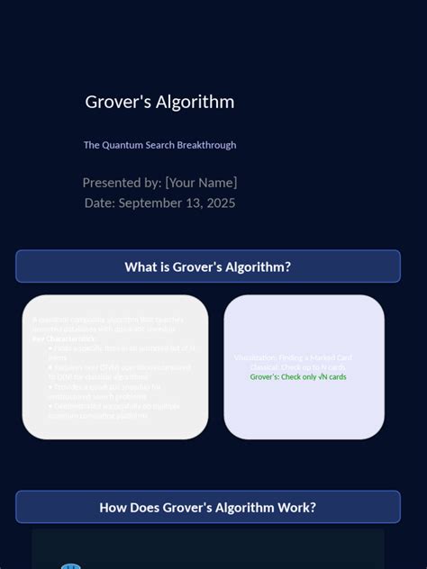 Grovers Algorithm Quantum Search Explained Pdf Quantum Computing