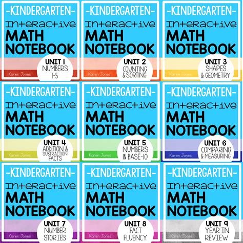 Interactive Math Notebook For Kindergarten Mrs Joness Class