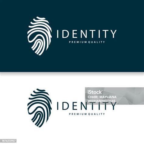 프리미엄 지문 로고 인간 정체성 디자인 간단한 선 모델 템플릿 일러스트레이션 감지기에 대한 스톡 벡터 아트 및 기타 이미지 감지기 개성 개념 경호 Istock