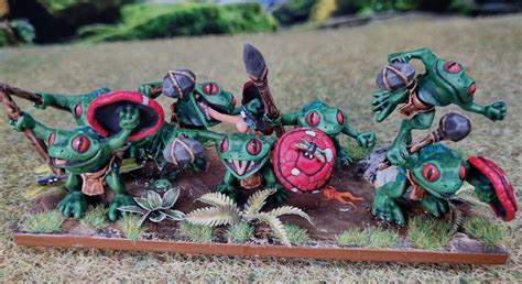 3d Printable Bullywug Warriors By Warp Miniatures
