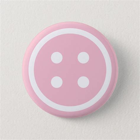 Cute Pink Sewing Button Zazzle Sewing A Button Cute Pink Sewing