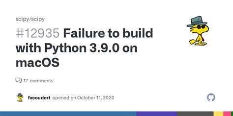 Failure To Build With Python On Macos Issue Scipy Scipy Github