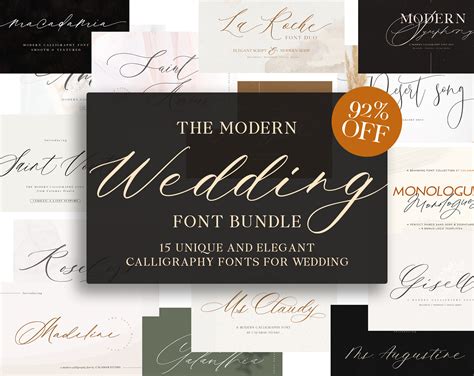 Popular Calligraphy Fonts For Wedding Invitations