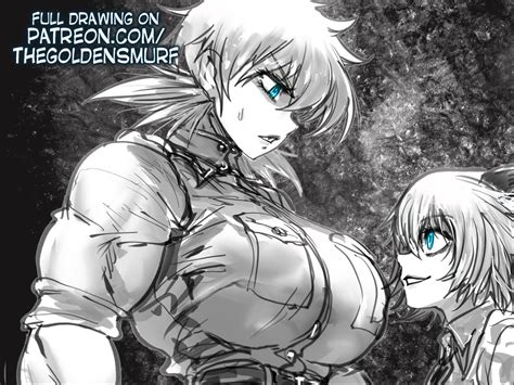 Seras Victoria And Schroedinger Hellsing Drawn By The Golden Smurf