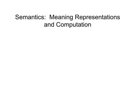 Semantic Natural Language Processing Ppt Ppt